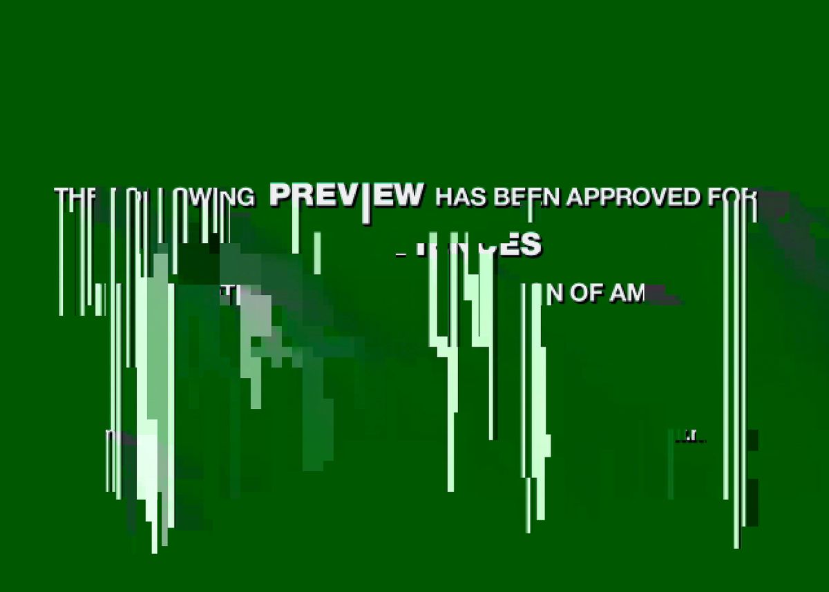 'The following preview' Poster by Monoguru | Displate