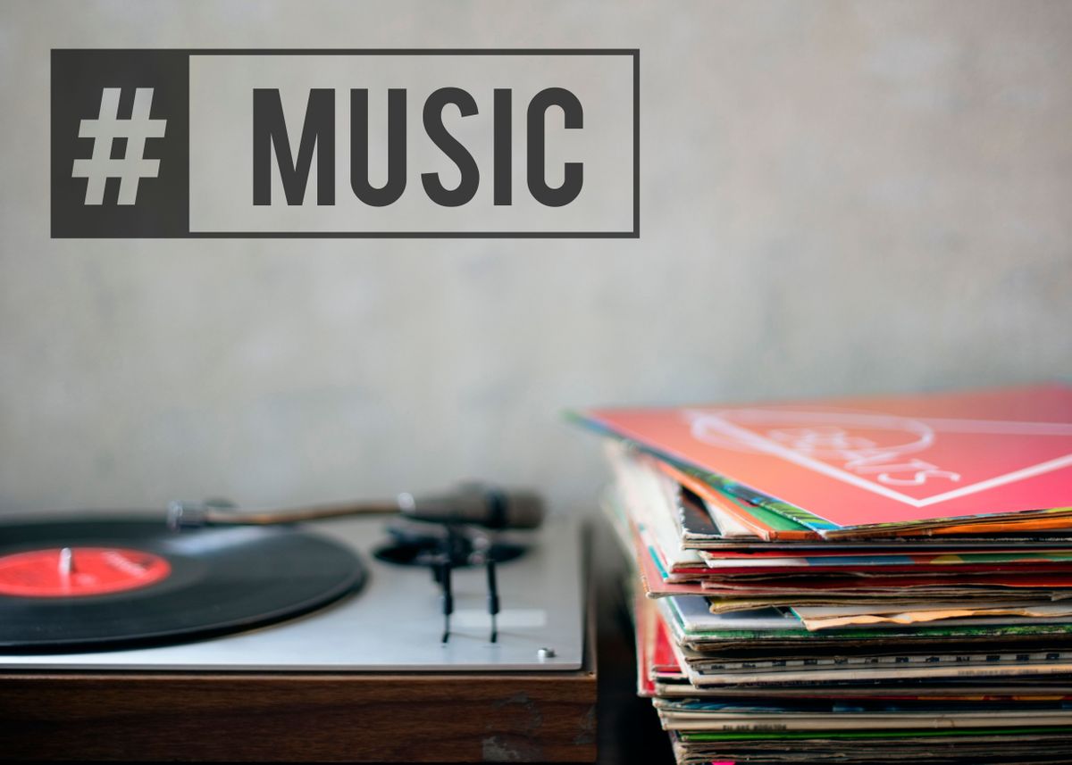 'Hashtag Music ' Poster, picture, metal print, paint by Stephen ...