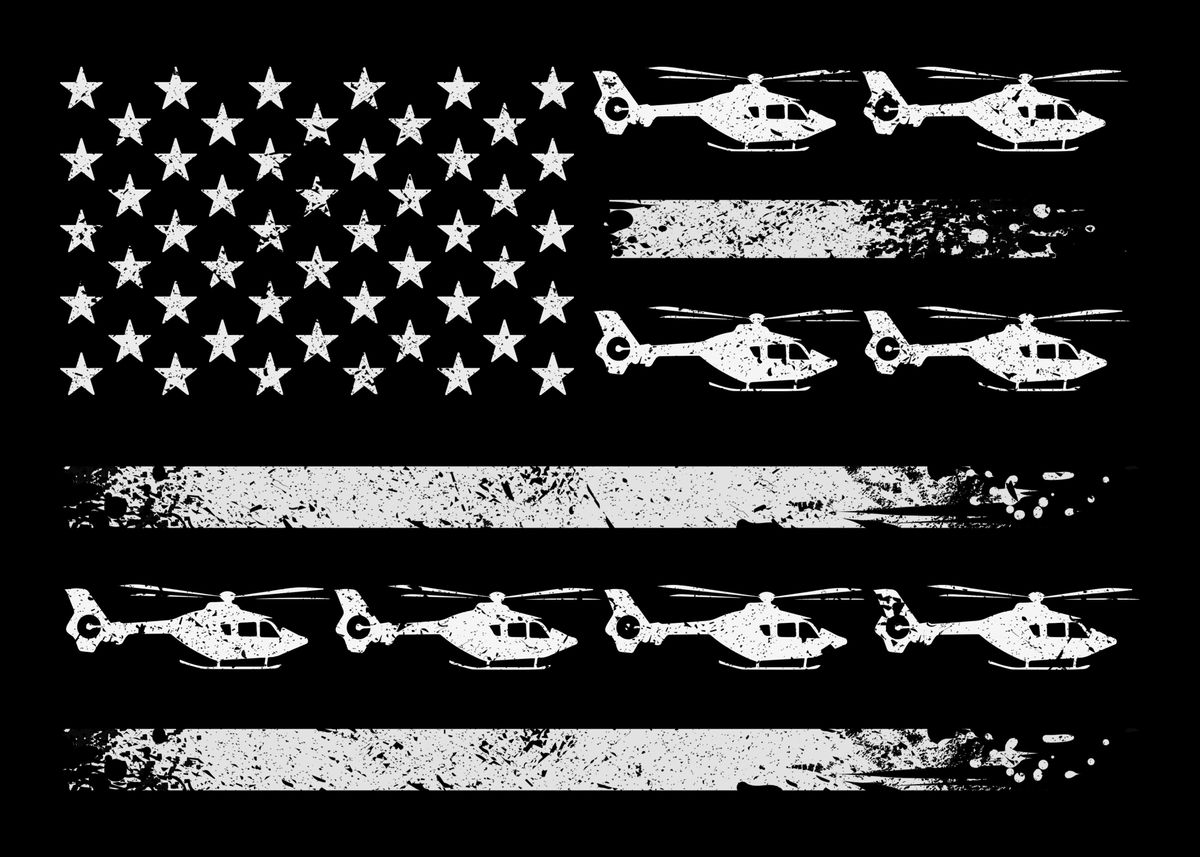 'Helicopter Pilot' Poster, picture, metal print, paint by CrazySquirrel ...