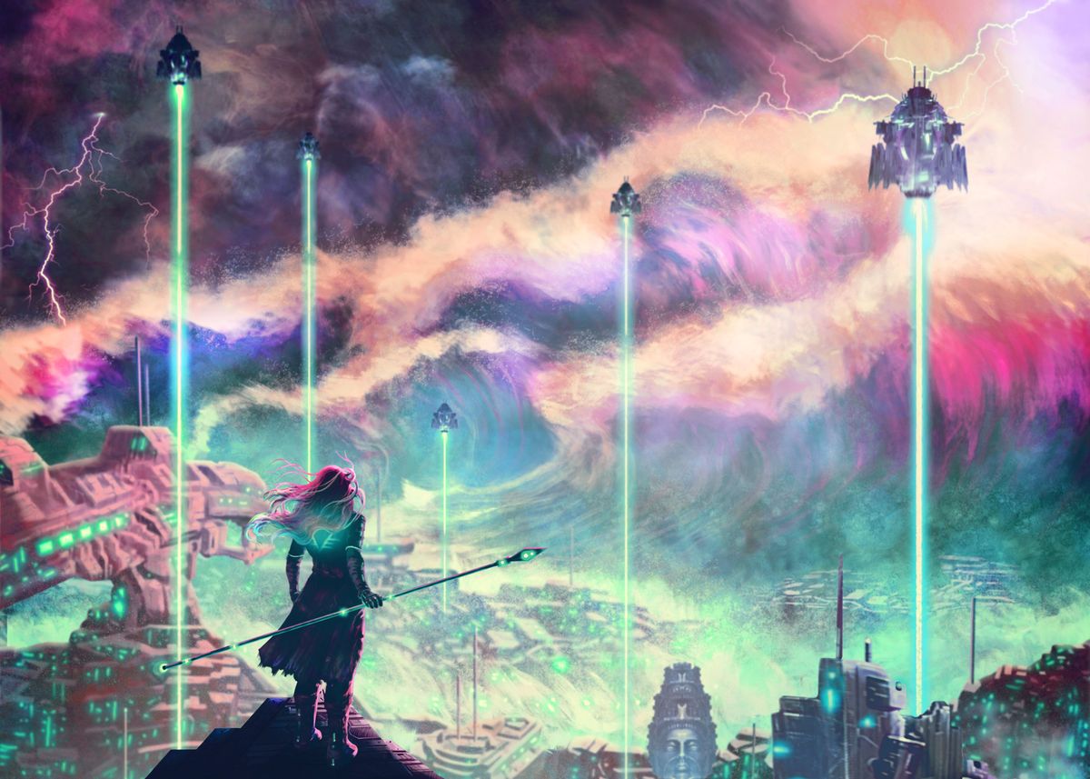 'Oceans Rising' Poster, picture, metal print, paint by Juan Castellón ...