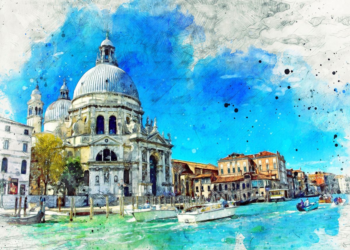 'Travel Art Venice Italy' Poster by WorldTravel Displate Art | Displate