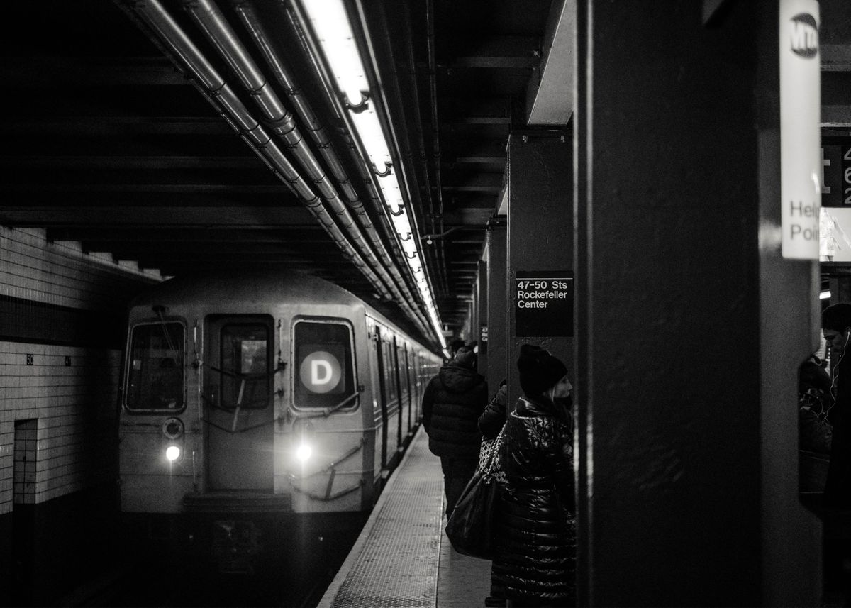 'New York subway' Poster by Valouc | Displate
