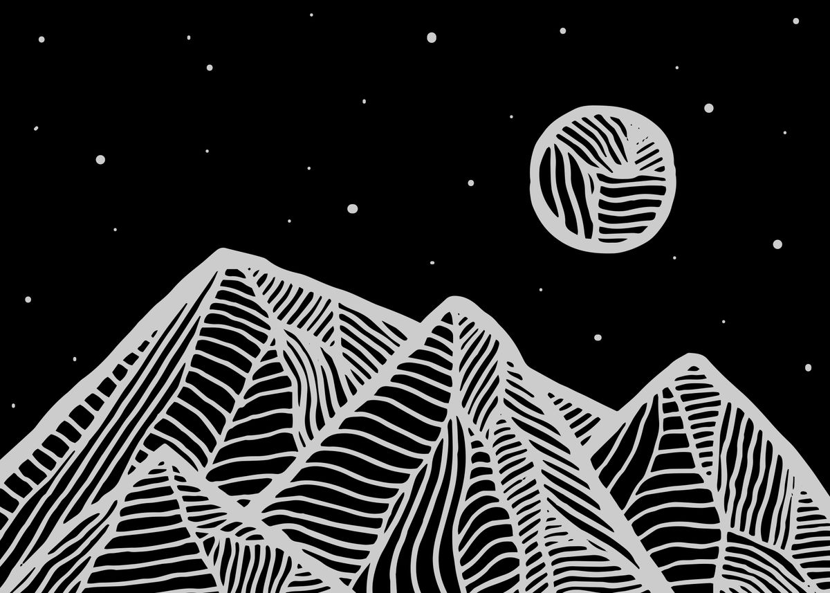 'Mountain layout design' Poster by Dadan Andriyana | Displate