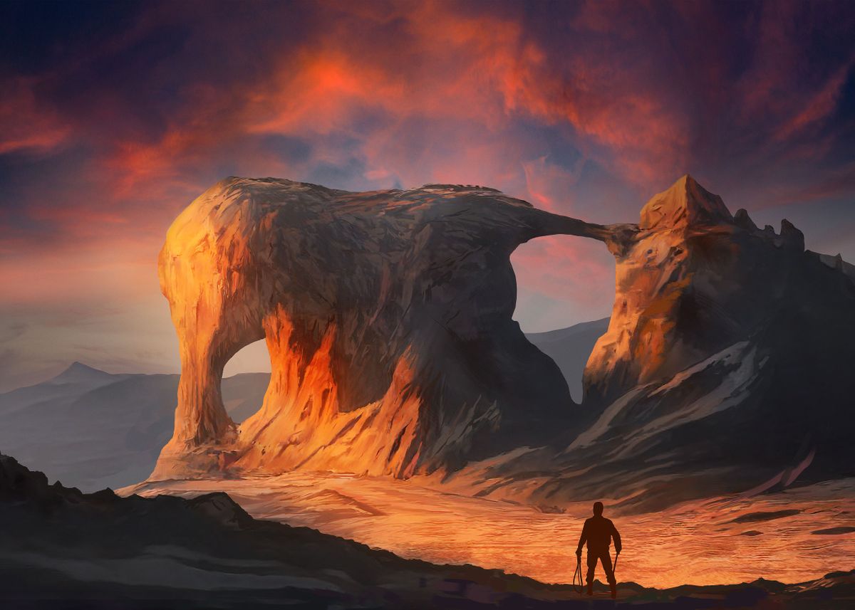 'Fantasy landscape' Poster, picture, metal print, paint by Maxim ...