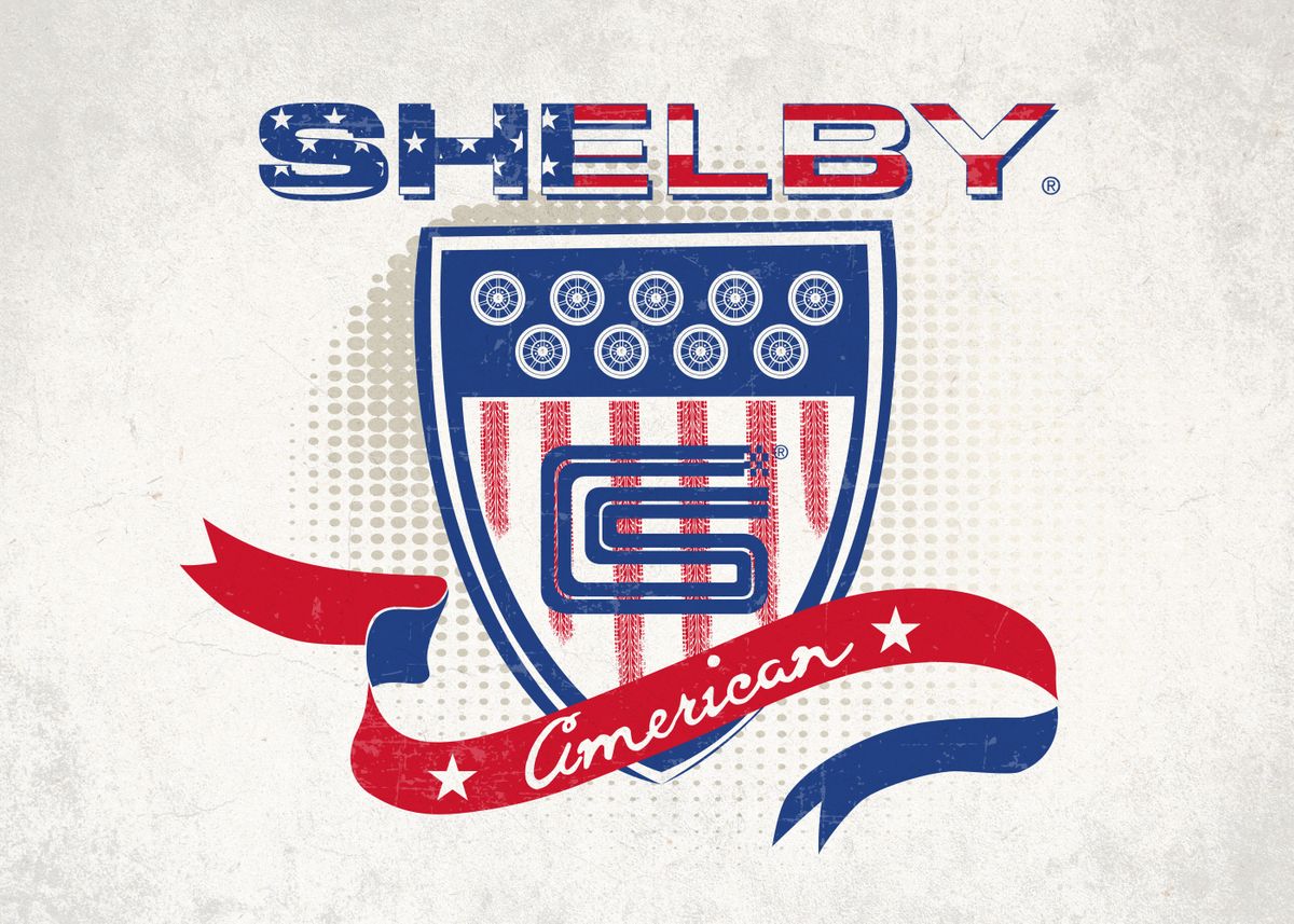 'Shelby Shield' Poster, picture, metal print, paint by Carroll Shelby ...
