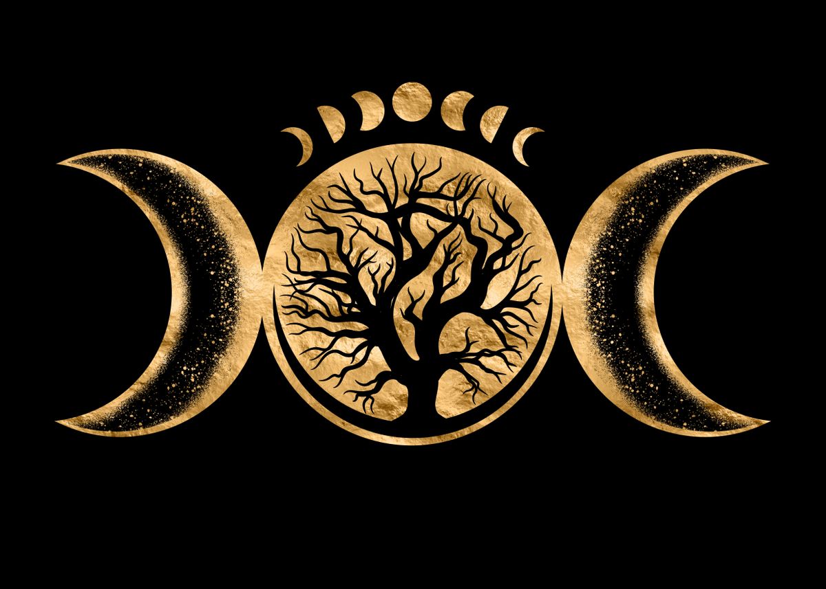 Triple Moon Wallpaper
