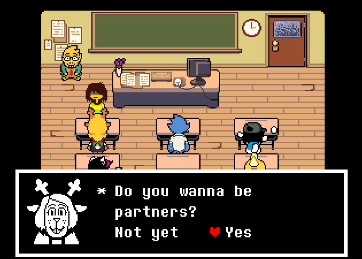 'Deltarune Classroom' Poster by Ze Wiss | Displate