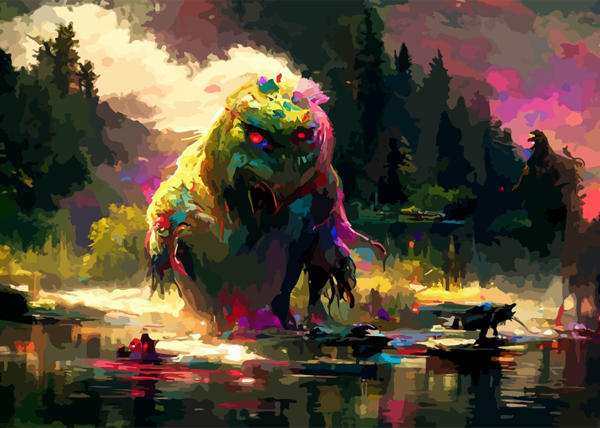 'giant owl' Poster, picture, metal print, paint by Muhammad Irsan ...