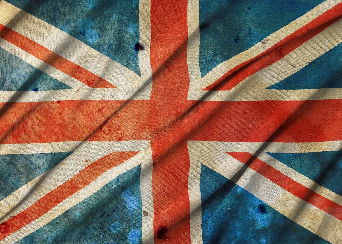 'Vintage British Flag' Poster by Anton Eine | Displate