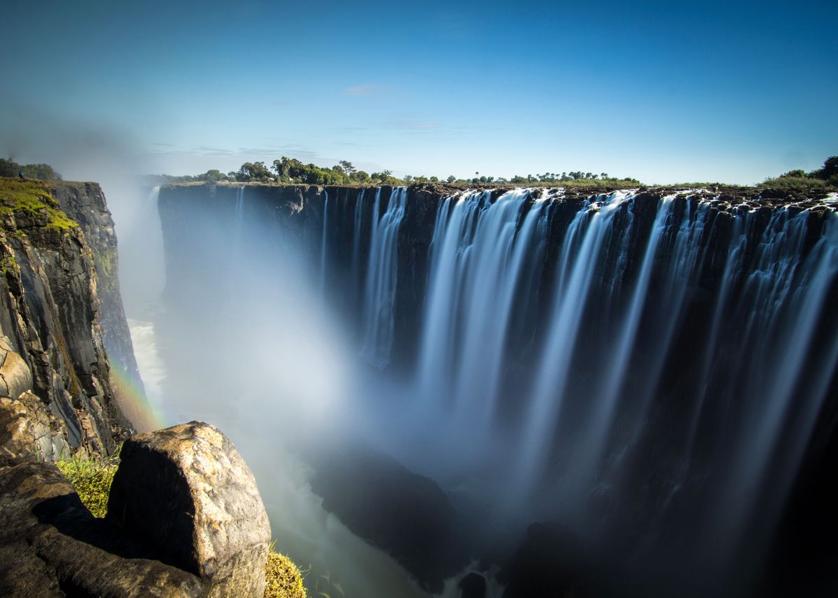 'Victoria falls panoramic' Poster, picture, metal print, paint by ...
