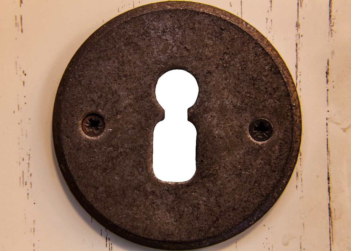 'Keyhole door bright' Poster, picture, metal print, paint by Gianfranco ...