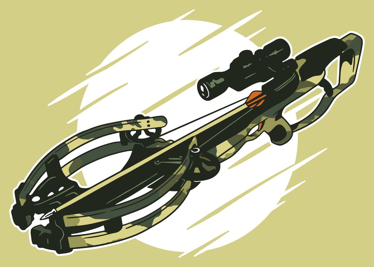 'Crossbow Poster' Poster, picture, metal print, paint by Bombdesign ...