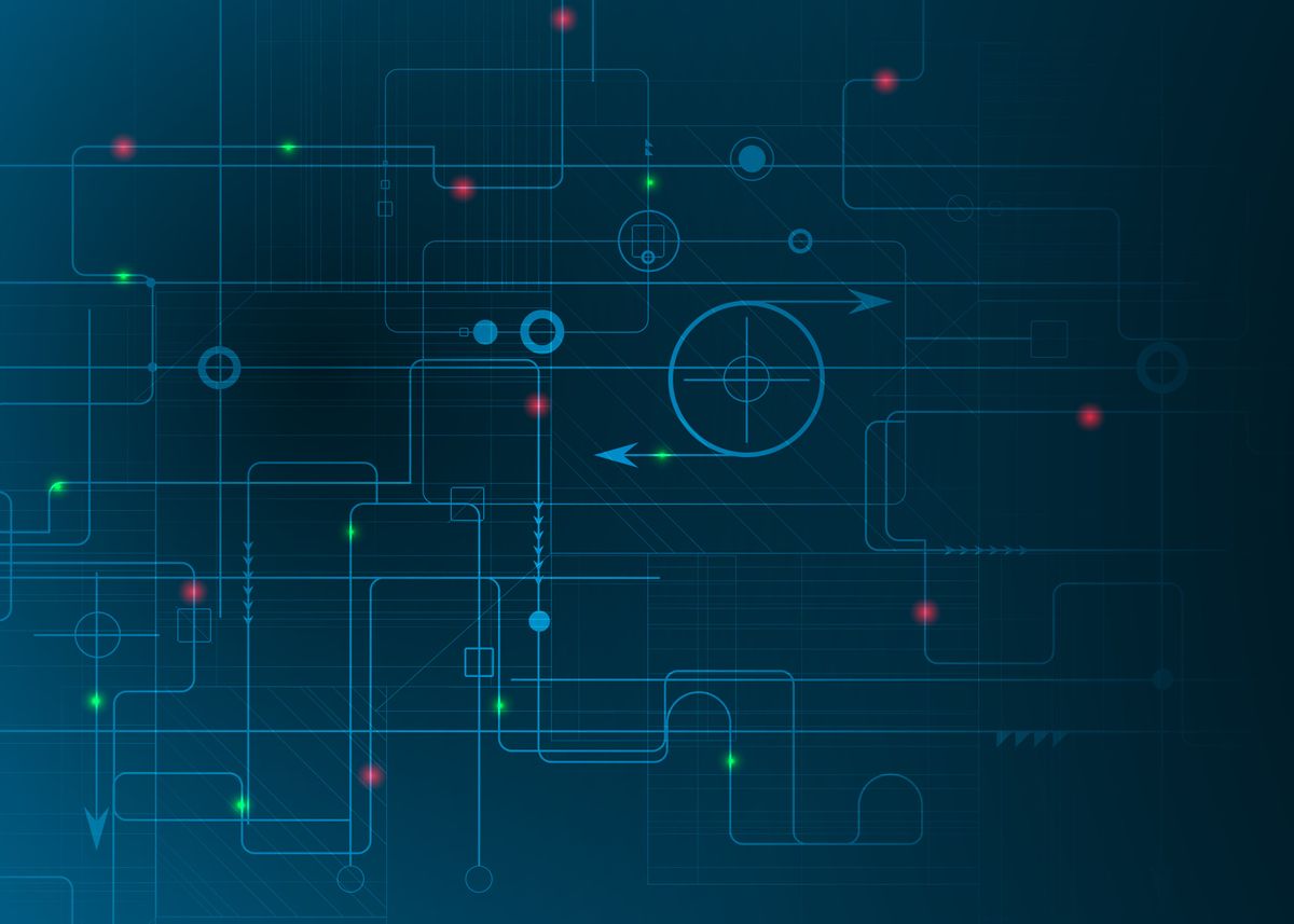 'Technology background' Poster by Vs 1489 | Displate