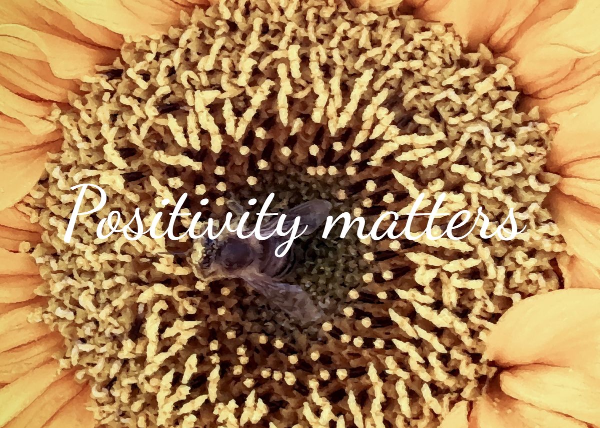 'Positivity matters bee 3' Poster, picture, metal print, paint by Edy ...