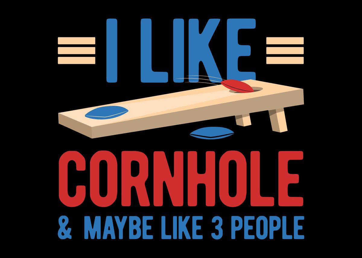 'Funny Cornhole' Poster by Visualz | Displate