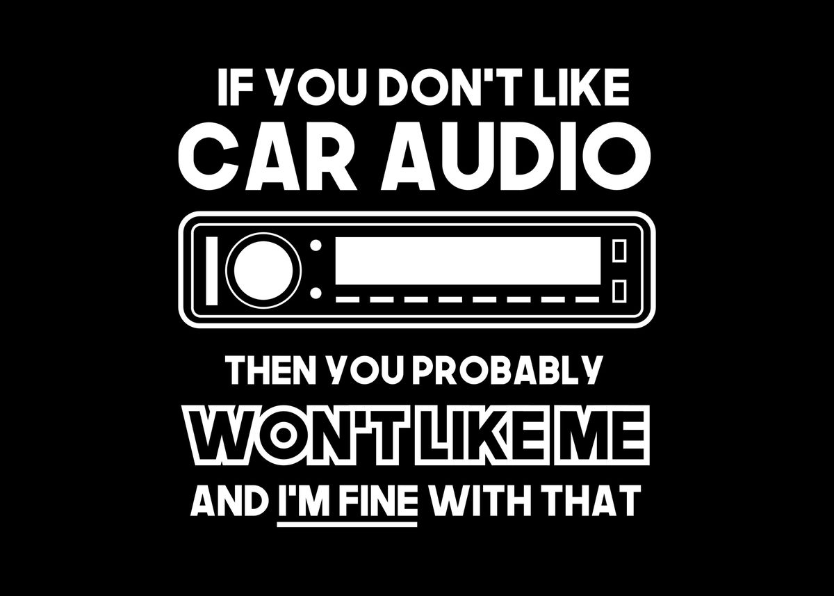 'Car Audio' Poster, picture, metal print, paint by Sebastian Wünsche ...