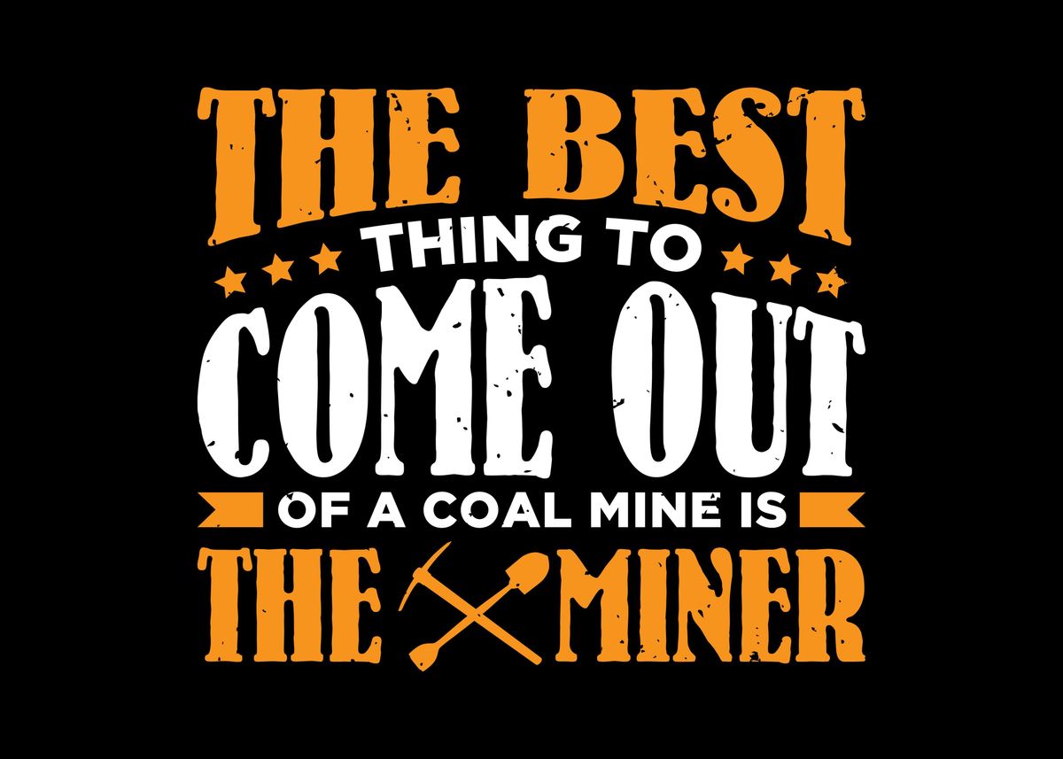 'Coal Miner' Poster, picture, metal print, paint by Sebastian Wünsche ...