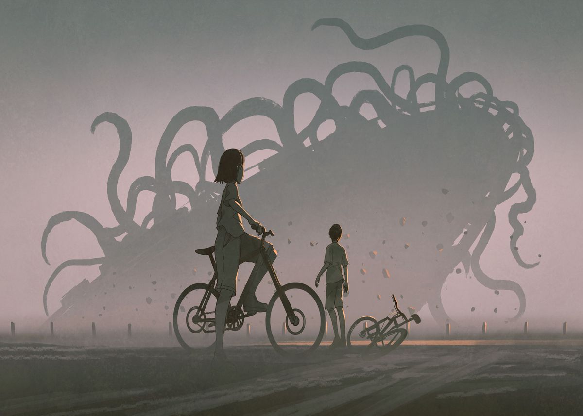 'the mist creature' Poster, picture, metal print, paint by Designersen ...