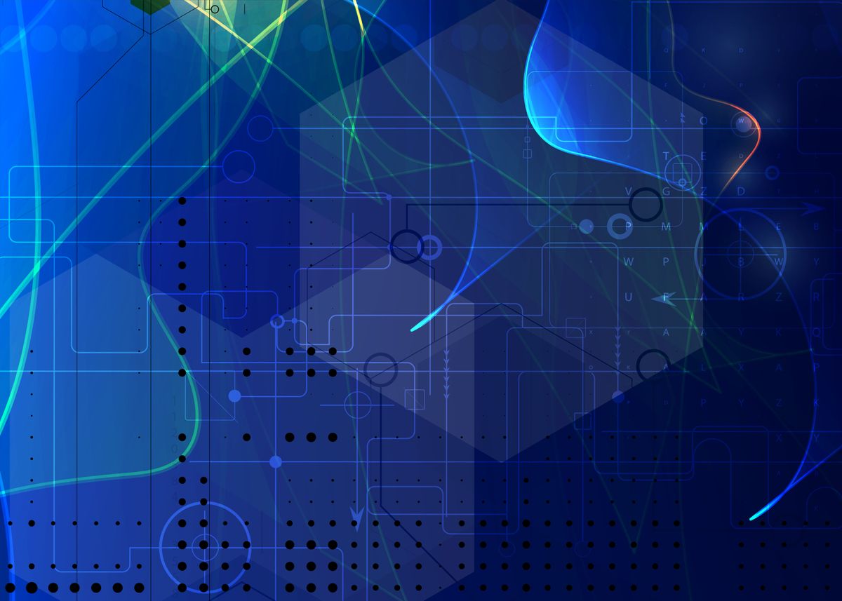 'circuit technology' Poster by Vs 1489 | Displate