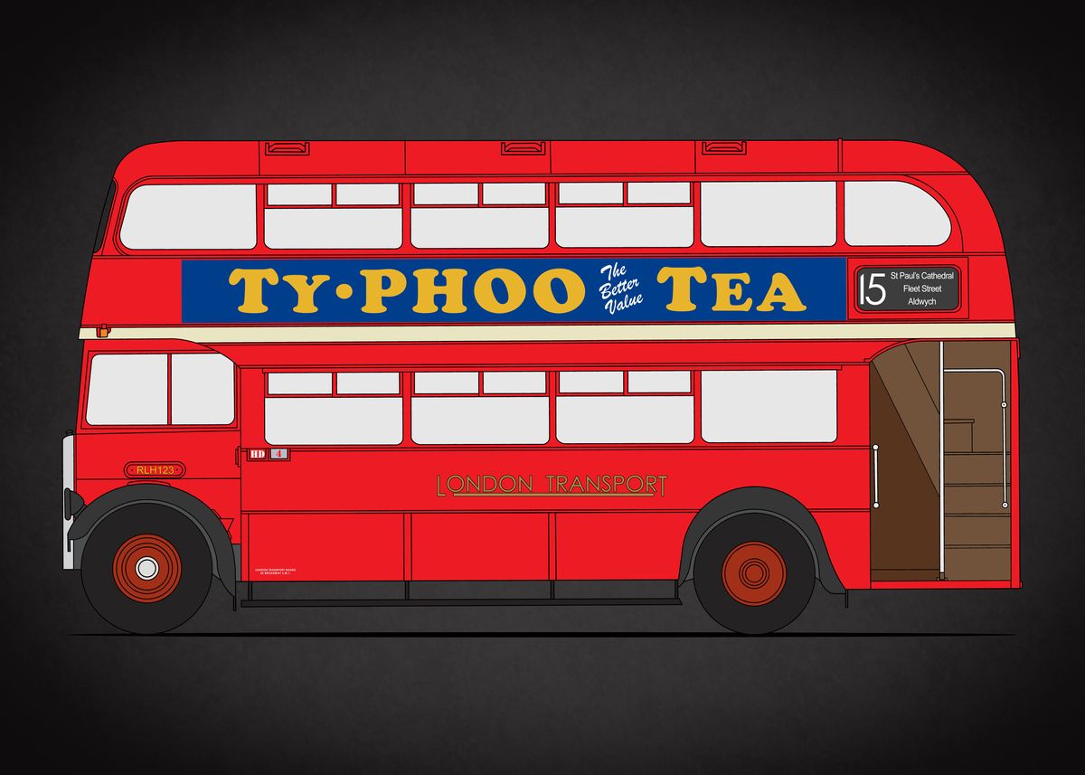 'Routemaster Bus' Poster by RogueDesign | Displate