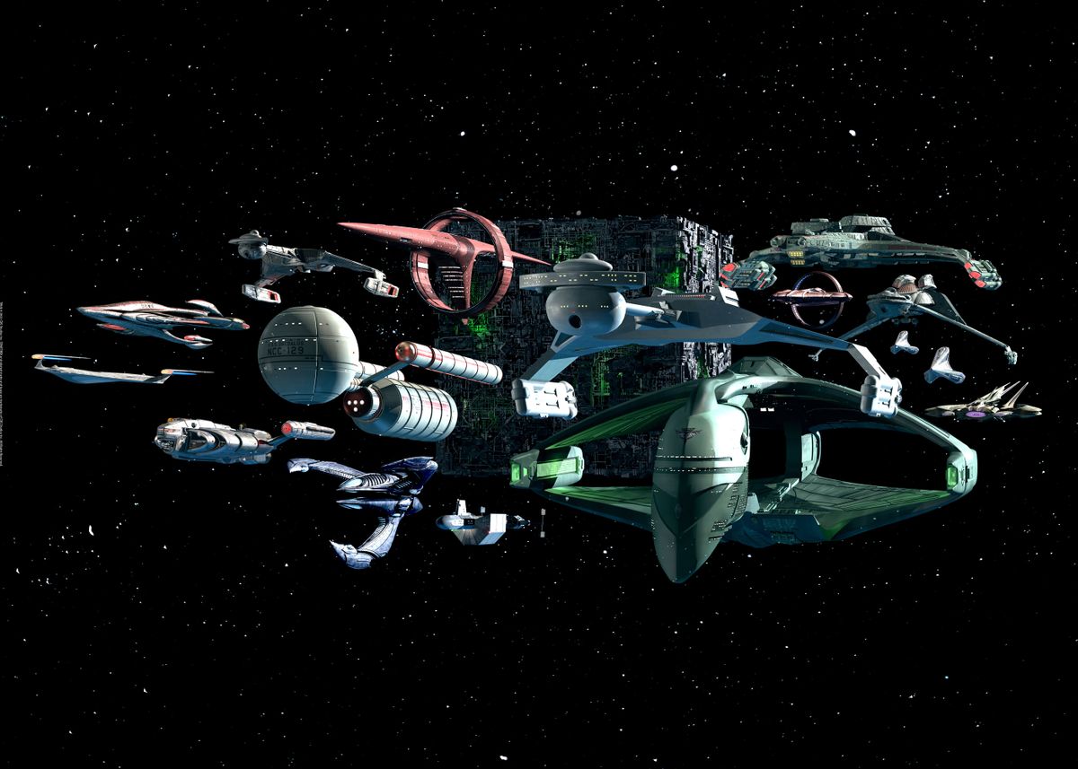 'Alien Ships' Poster, picture, metal print, paint by Star Trek | Displate