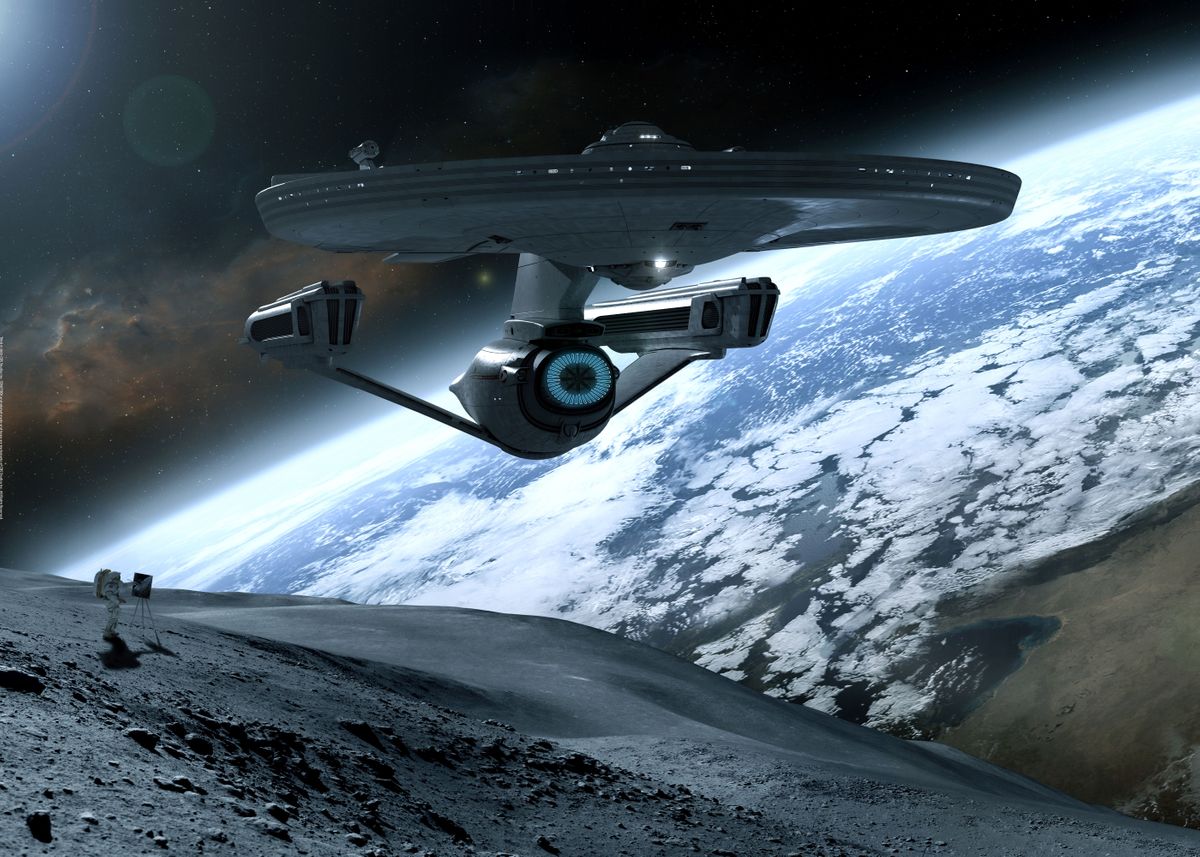 'Earth View' Poster, picture, metal print, paint by Star Trek | Displate