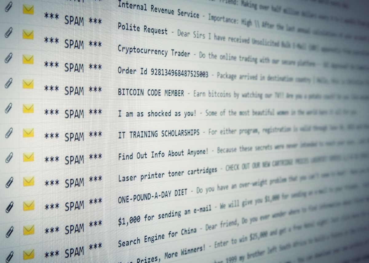 'Spam mail inbox overflow a' Poster by Gianfranco Grenar | Displate