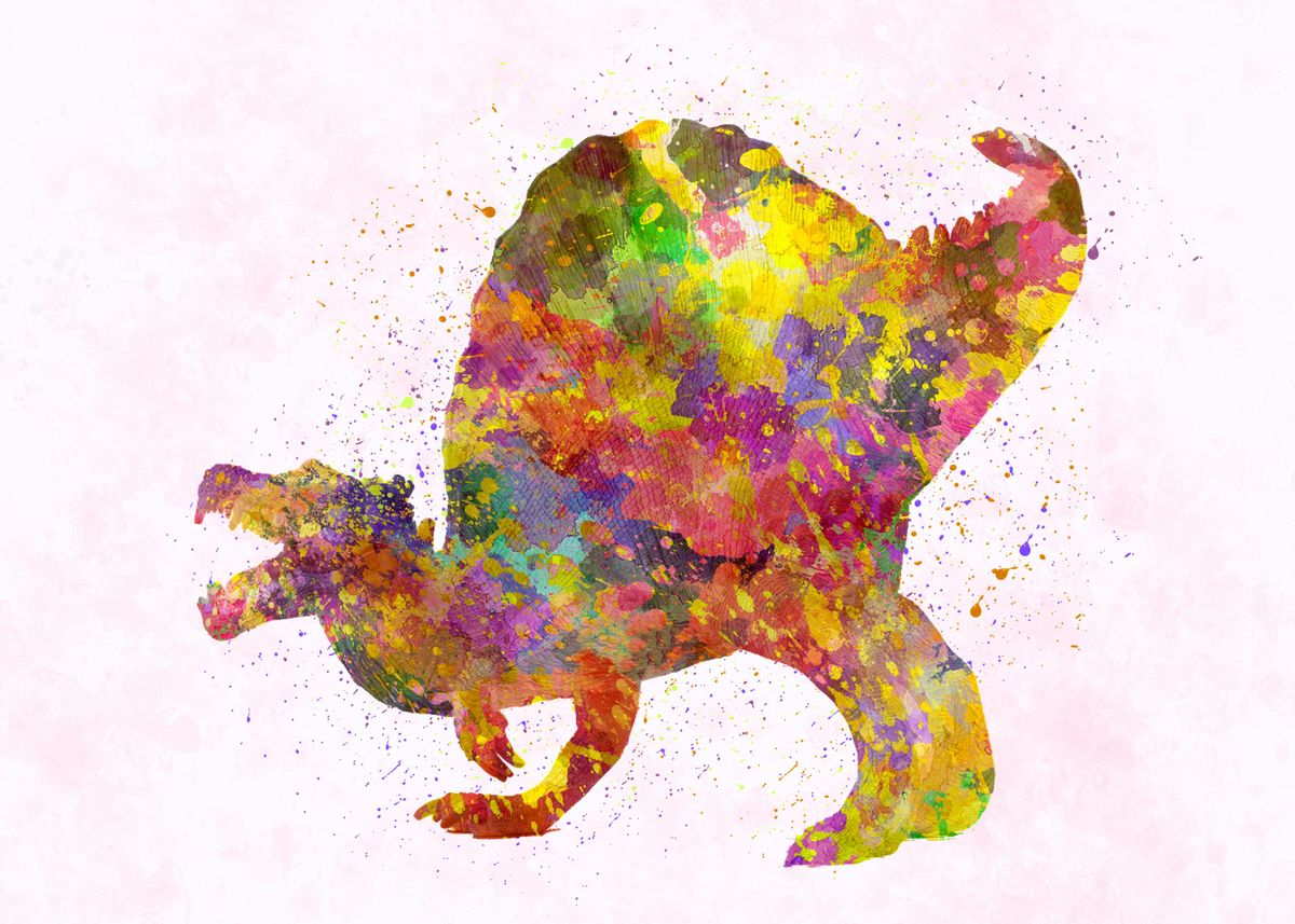 'SPINOSAURUS DINOSAUR' Poster by Cristina Romero | Displate