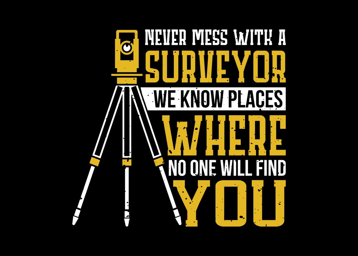 'Land Surveyor' Poster, picture, metal print, paint by Sebastian ...