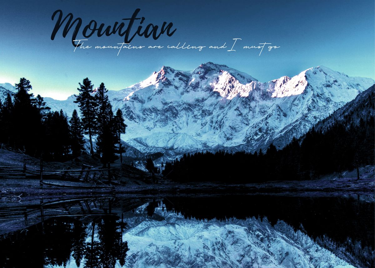 'Mountain' Poster, picture, metal print, paint by TAN TIEN | Displate