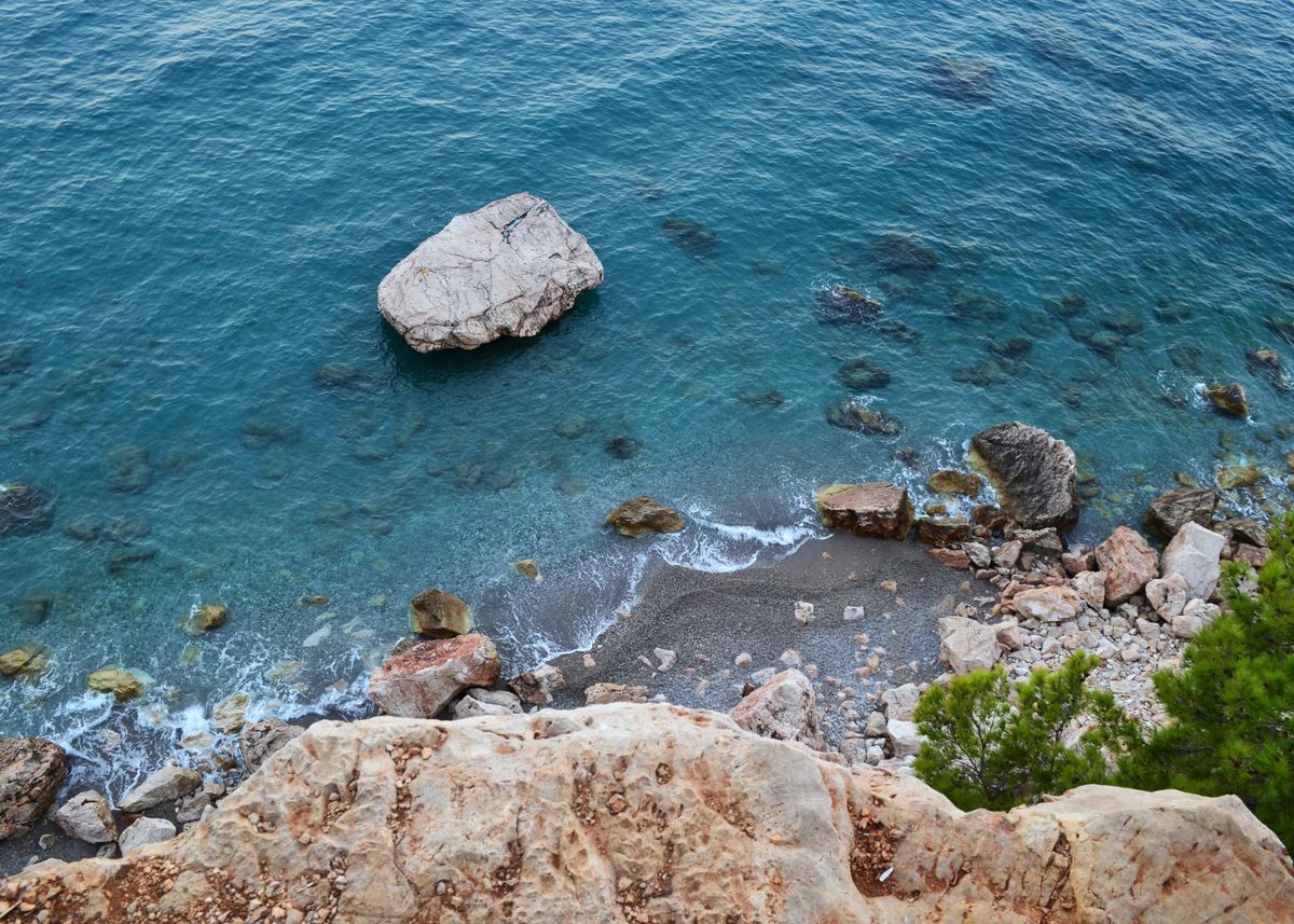 'Ocean Cliff' Poster by Rosi Staudinger | Displate