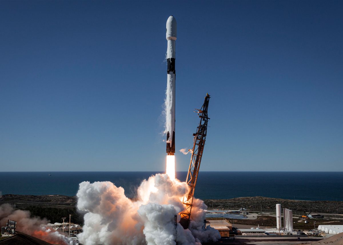 'Falcon Launch' Poster by Conceptual Photography | Displate