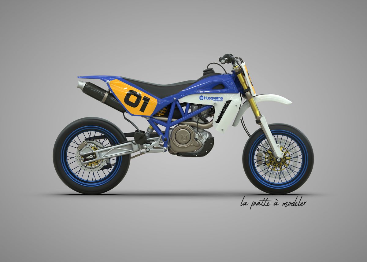 'Husqvarna 701 SM' Poster, picture, metal print, paint by ...
