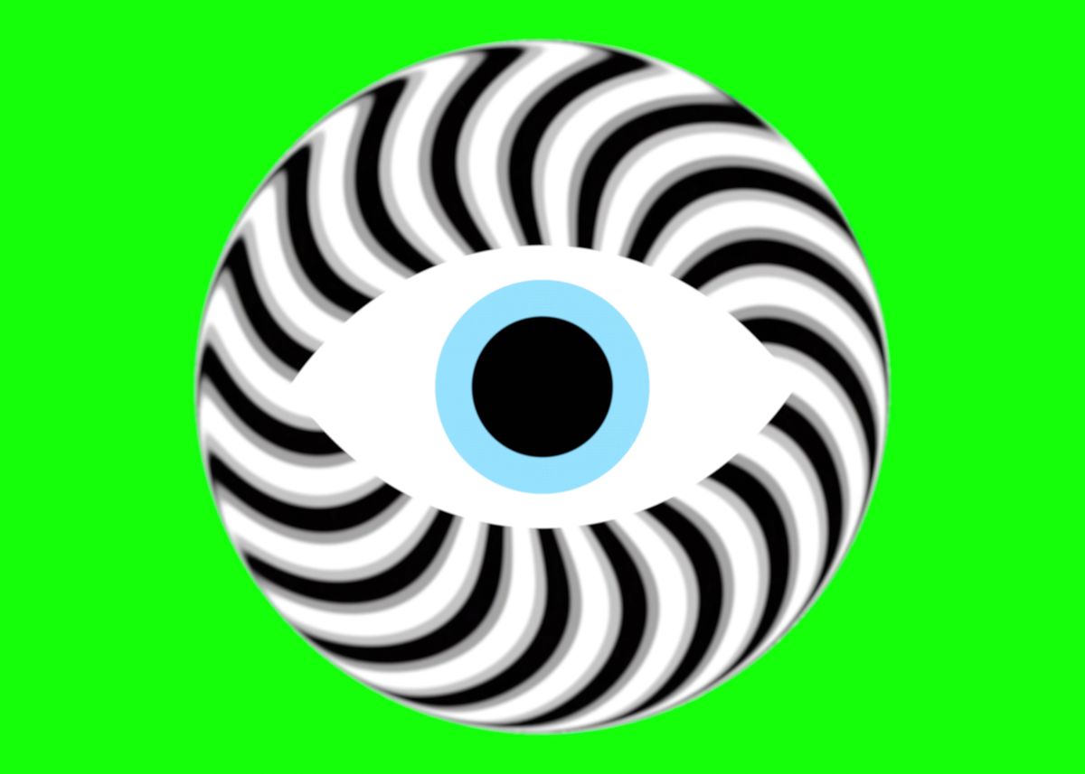 'Eye st Sphere Hypnotic spi' Poster, picture, metal print, paint by ...