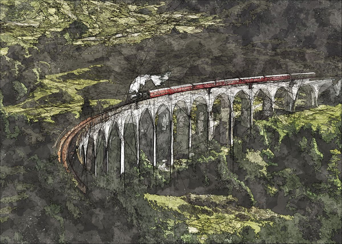 'The Jacobite Steam Train' Poster, picture, metal print, paint by ...