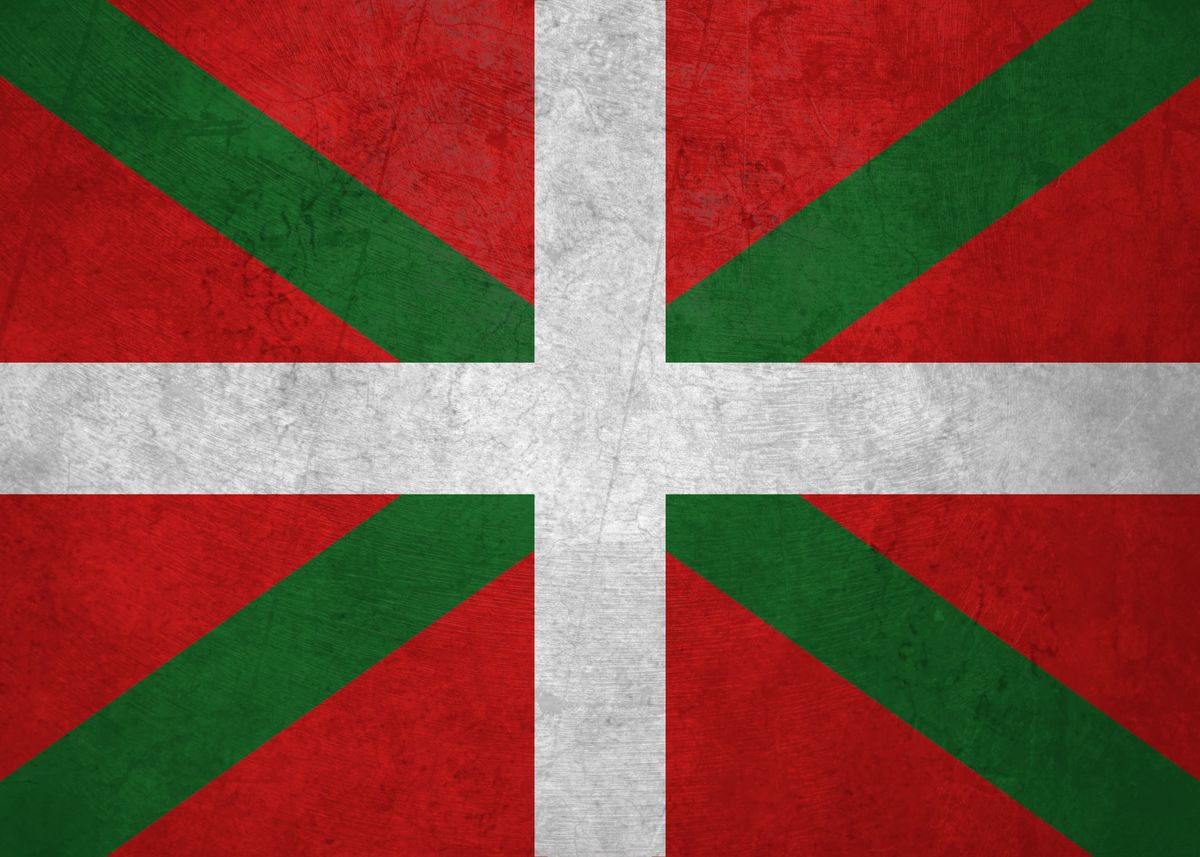 'Flag of Basque Country' Poster, picture, metal print, paint by Angelos ...