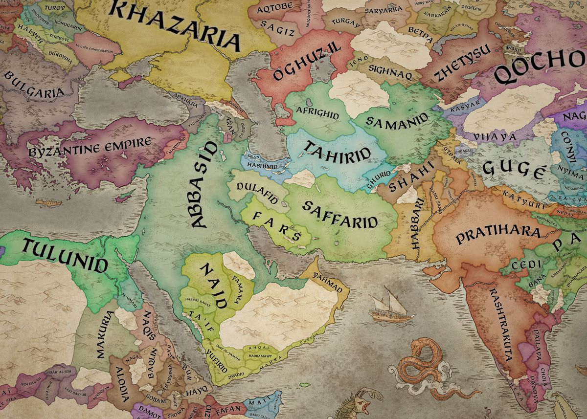 'Middle East 1066' Poster, picture, metal print, paint by Crusaider ...