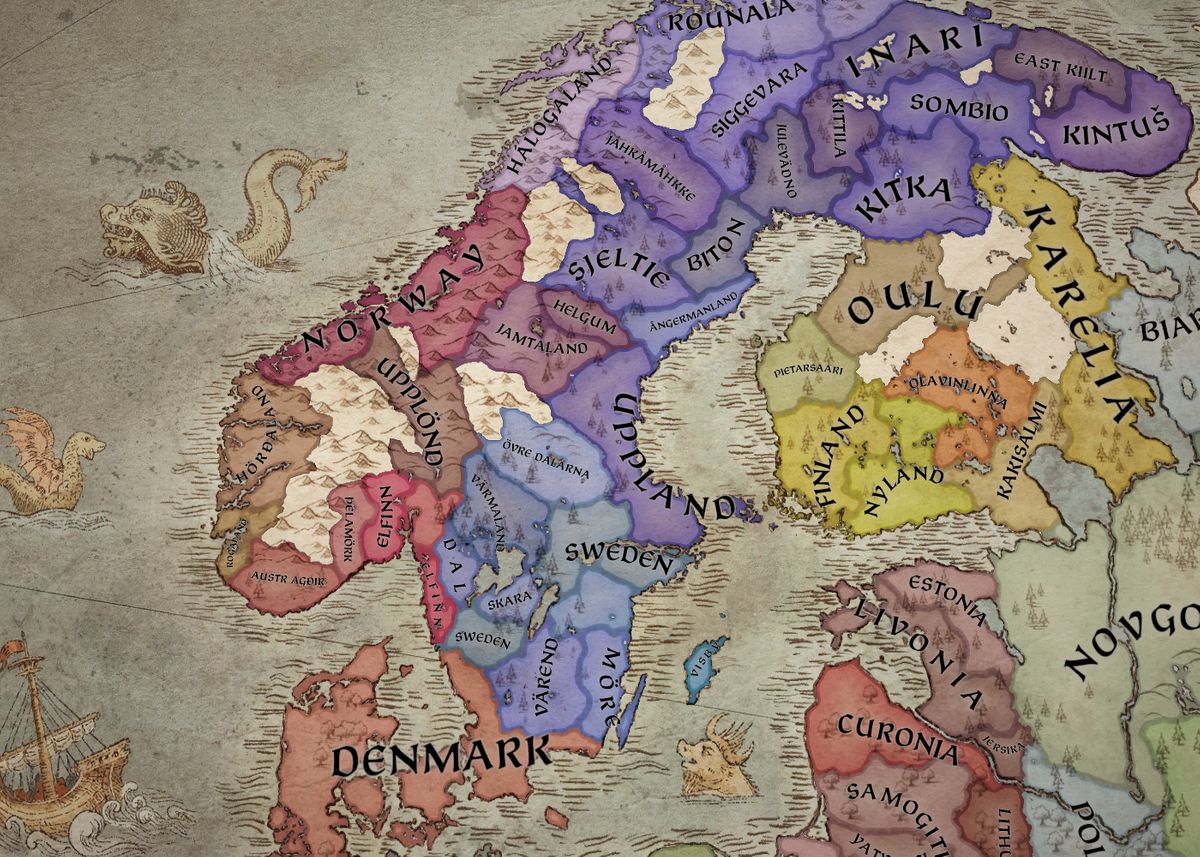 'Scandinavia 867' Poster, picture, metal print, paint by Crusaider ...