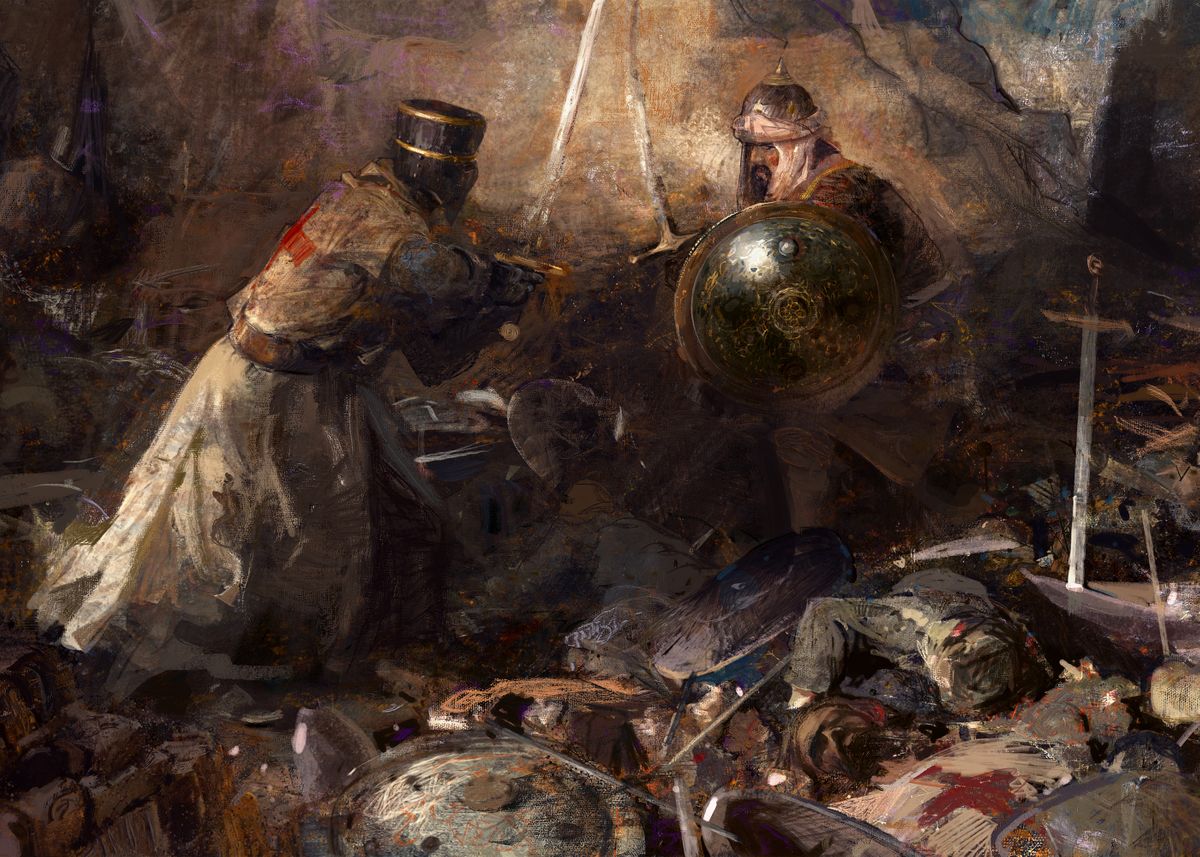 'Medieval Duel' Poster, picture, metal print, paint by Crusaider Kings ...