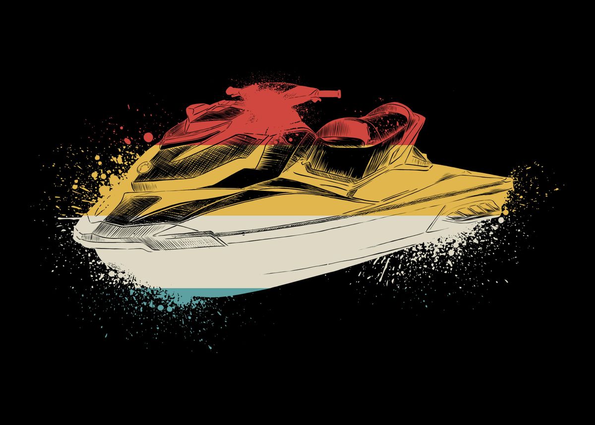 'Jet Ski' Poster by BobbyBubble | Displate