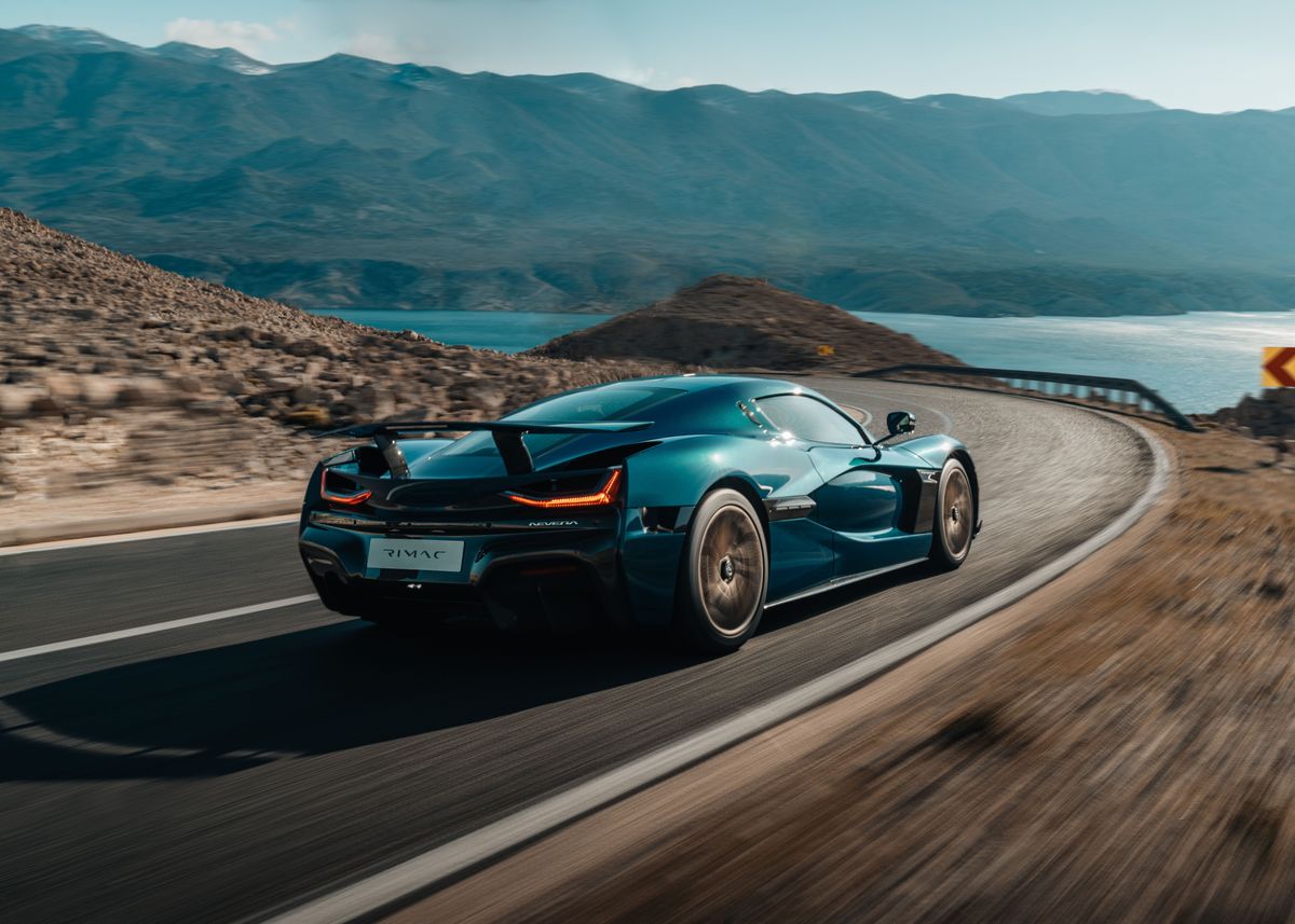 'Rimac Nevera' Poster, picture, metal print, paint by Supercar Blonde ...