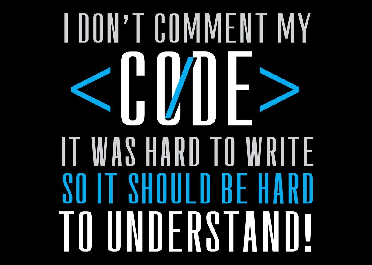 'Coder Programmer Code Comp' Poster, picture, metal print, paint by ...