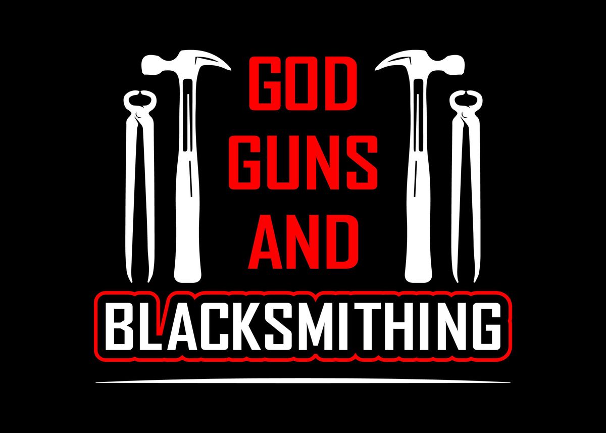 'Blacksmith Blacksmithing' Poster by Sebastian Wünsche | Displate