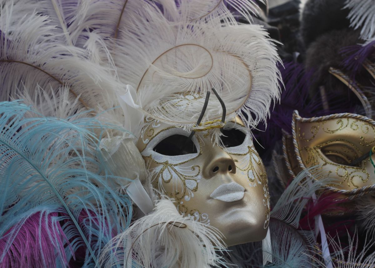 'Mystique Masks' Poster, picture, metal print, paint by Sam Brady ...