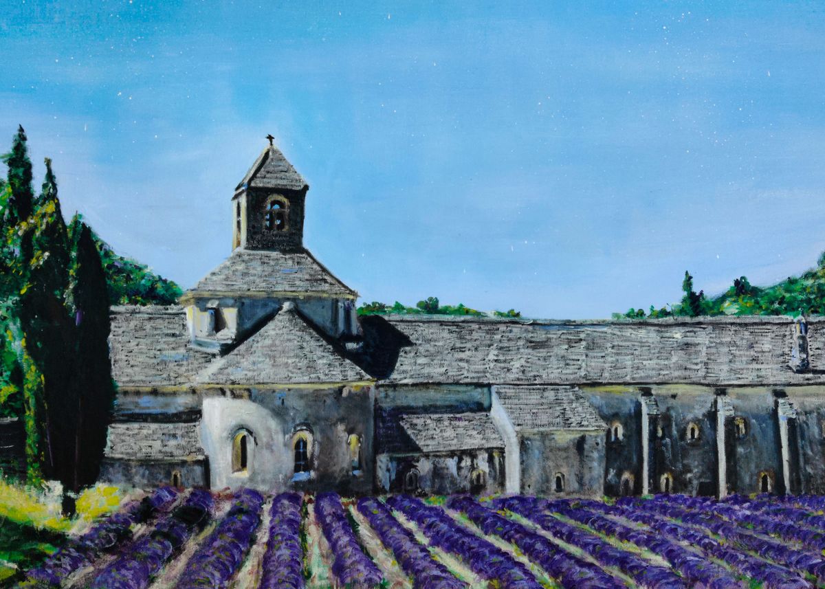 'Abbaye de Senanque' Poster, picture, metal print, paint by Mihai ...
