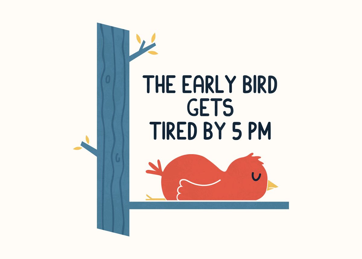 'Early Bird' Poster, picture, metal print, paint by Teo Zirinis | Displate