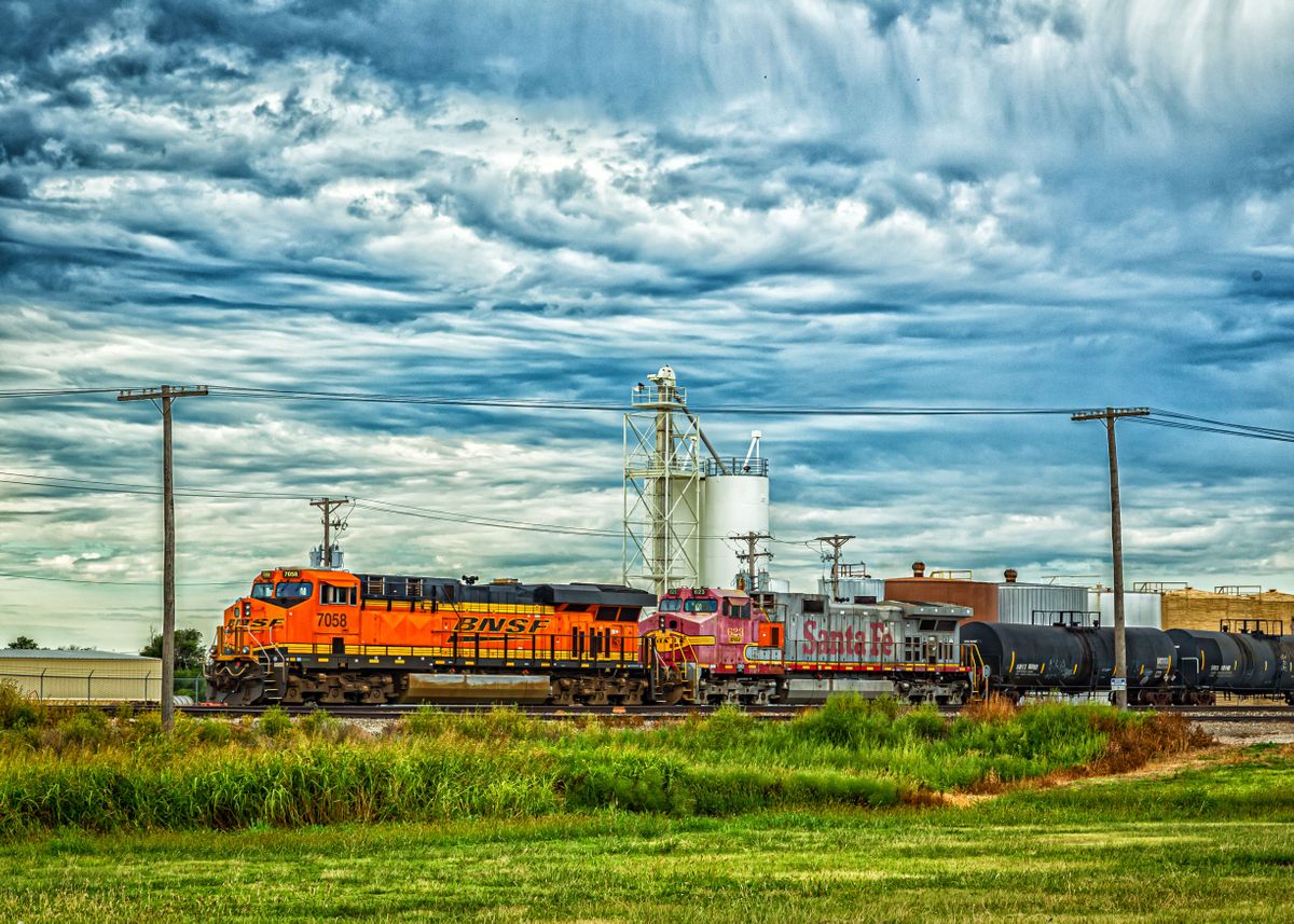 ' BNSF freight train' Poster, picture, metal print, paint by Gestalt ...