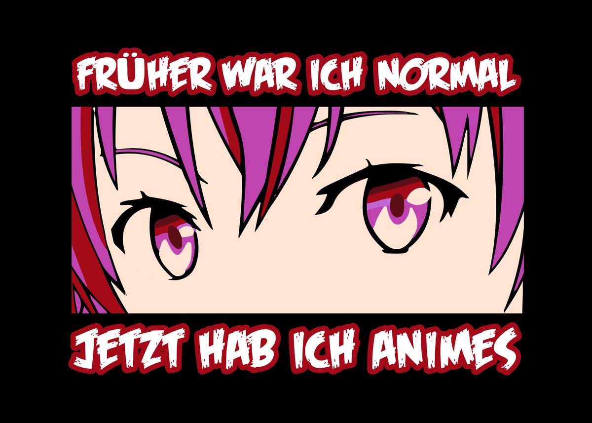 'German Anime' Poster, picture, metal print, paint by Sebastian Wünsche ...