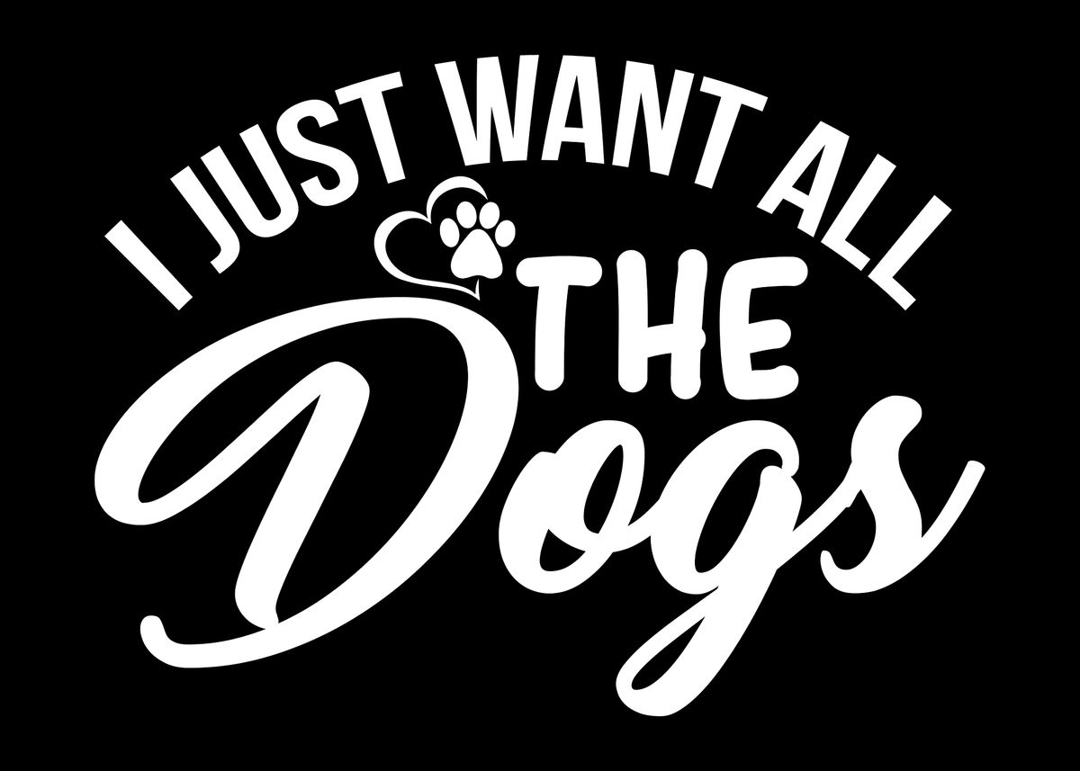 'All The Dogs' Poster by crbn design | Displate