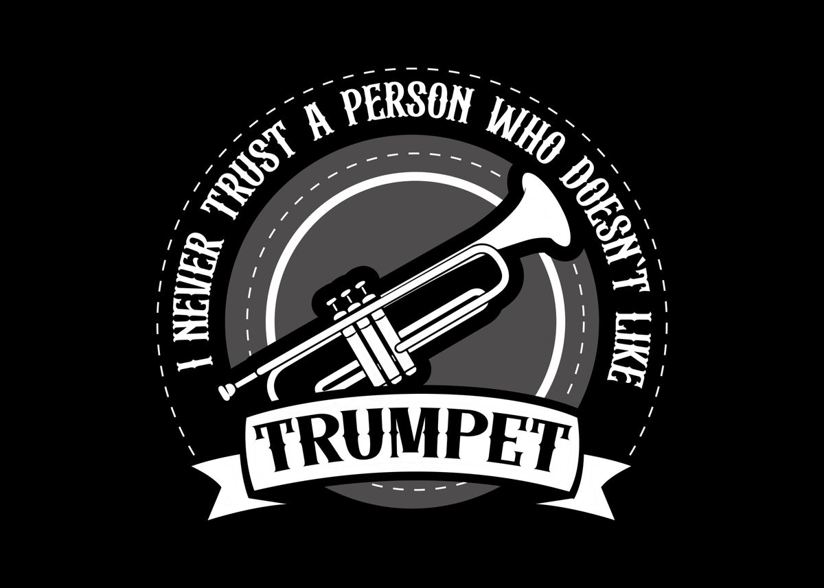 'Trumpet' Poster, picture, metal print, paint by Sebastian Wünsche ...